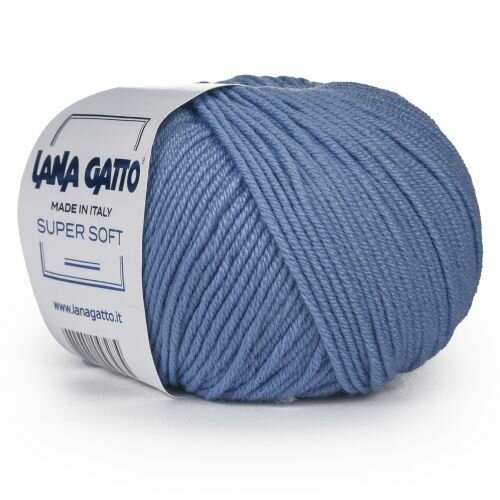 Пряжа Lana Gatto Super Soft (1 моток) 13158 светлый джинс