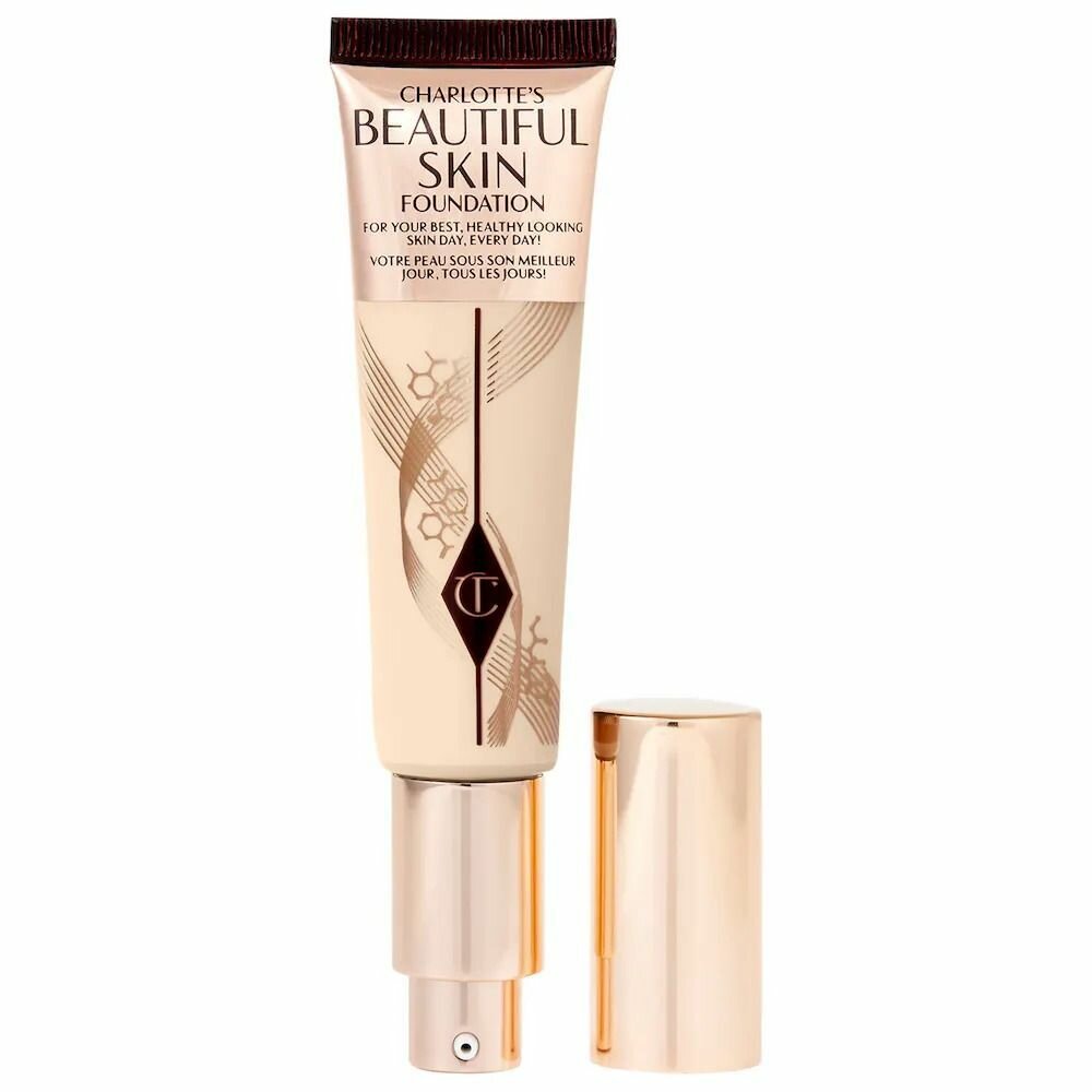 Charlotte Tilbury Beautiful Skin Medium Coverage Liquid Foundation with Hyaluronic Acid основа под макияж с гилуароновой кислотой