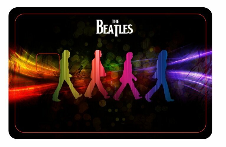 Наклейка на банковскую карту, стикер на карту, мемы, приколы, комиксы, стильная наклейка, музыка, The Beatles