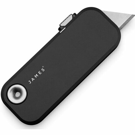 Нож резак The James Brand The Palmer, сменное лезвие, рукоять 6064 ALUMINUM, Black