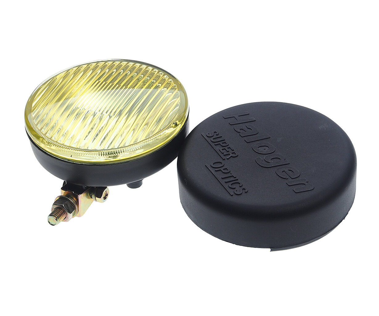 Фара противотуманная желтая круглая 1шт. 12V SKV