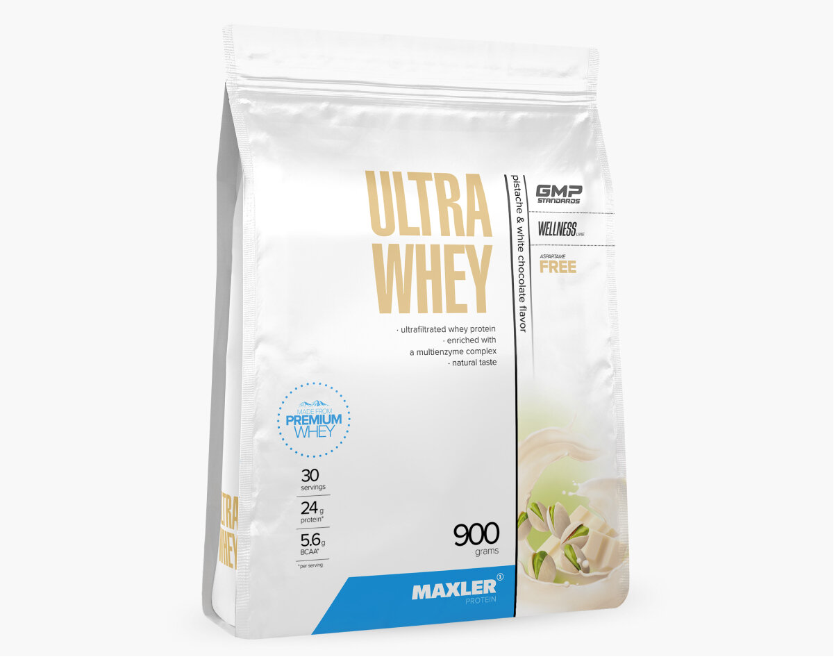 MAXLER Ultra Whey (Пакет) 900 г (Pistache and White Chocolate)