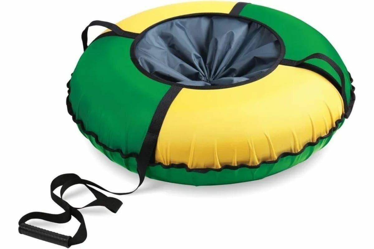 Тюбинг 85 см, зеленый-желтый