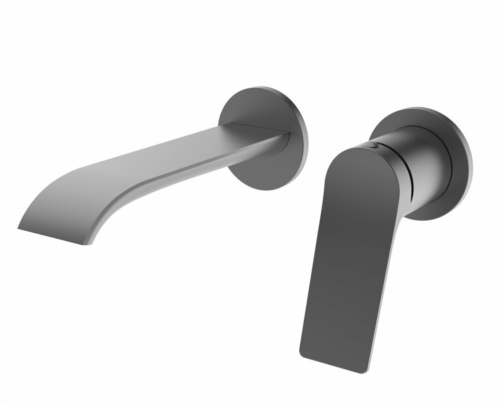 Встраиваемый смеситель с коротким изливом Vieir V343513-G графит