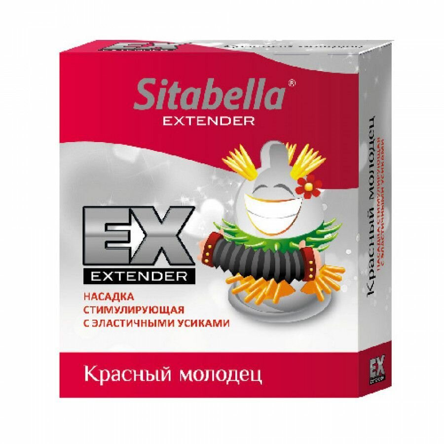 Насадка стимулирующая Extender Красный молодец