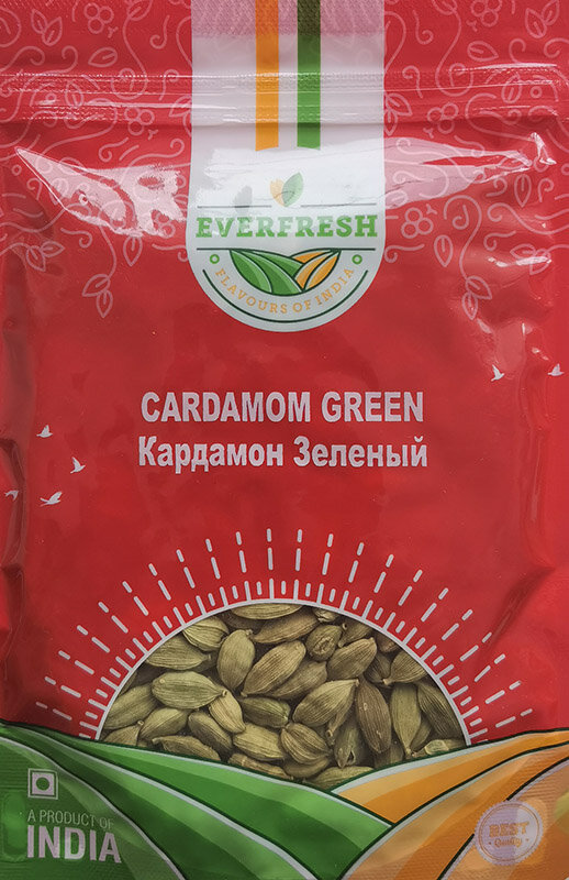 CARDAMOM GREEN, Everfresh (кардамон зелёный, Эверфреш), 50 г.