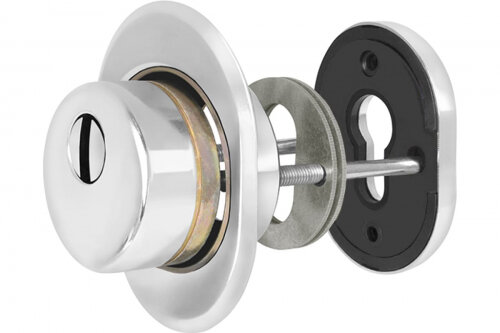 Броненакладка Fuaro DEF. CRE/OV.9726 (DEF 9726) M6x90 врезная с чашкой без ответной части CP-8 хром