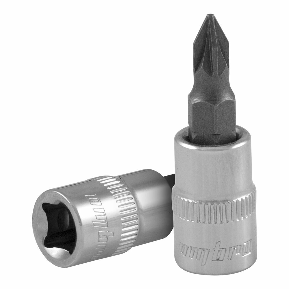 114402 Насадка торцевая 1/4"DR с вставкой-битой крестовой, РН2