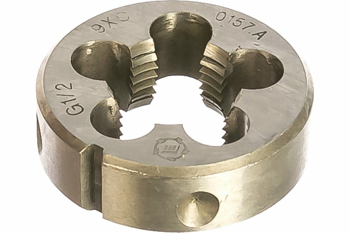 Туламаш плашка трубная цилиндрическая G 1/2 дюйма 9ХС 57992 внутренней резьбы трубопроводной