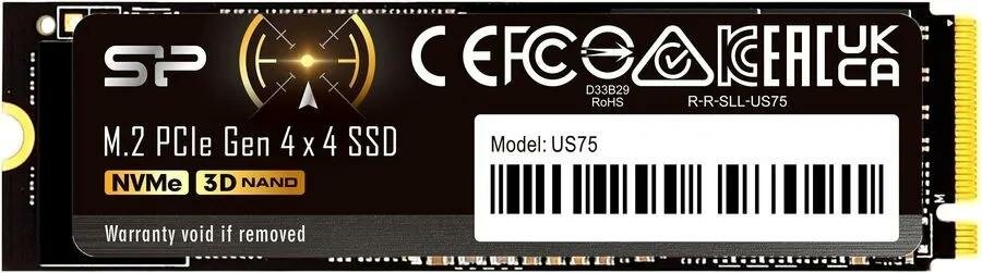 SSD накопитель SILICON_POWER US75 SP02KGBP44US7505 2ТБ M.2 2280