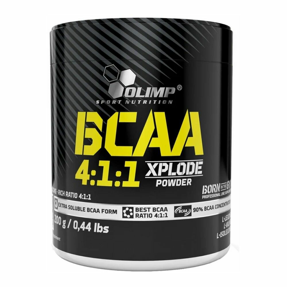 Olimp BCAA Иксплоуд Поудер 4:1:1 / BCAA Xplode Powder 4:1:1 Аминокислоты Фруктовый пунш 200 г.