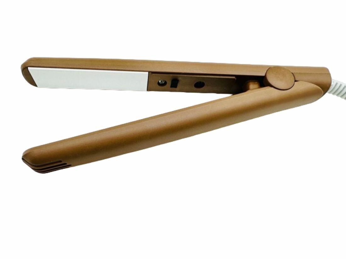 Выпрямитель для волос, мини утюжок для волос Make Time коричневый