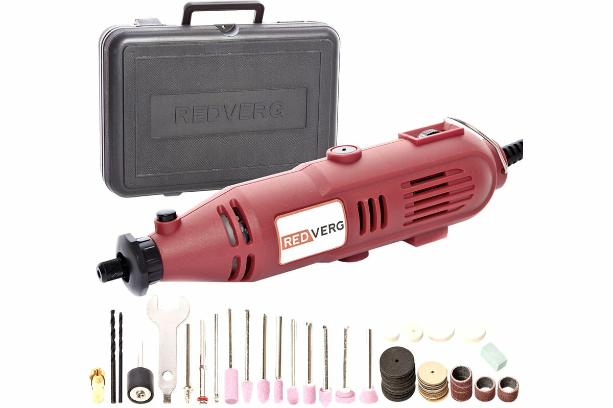 REDVERG RD-MG150C многофункциональная прямошлифовальная машина в кейсе 6621693