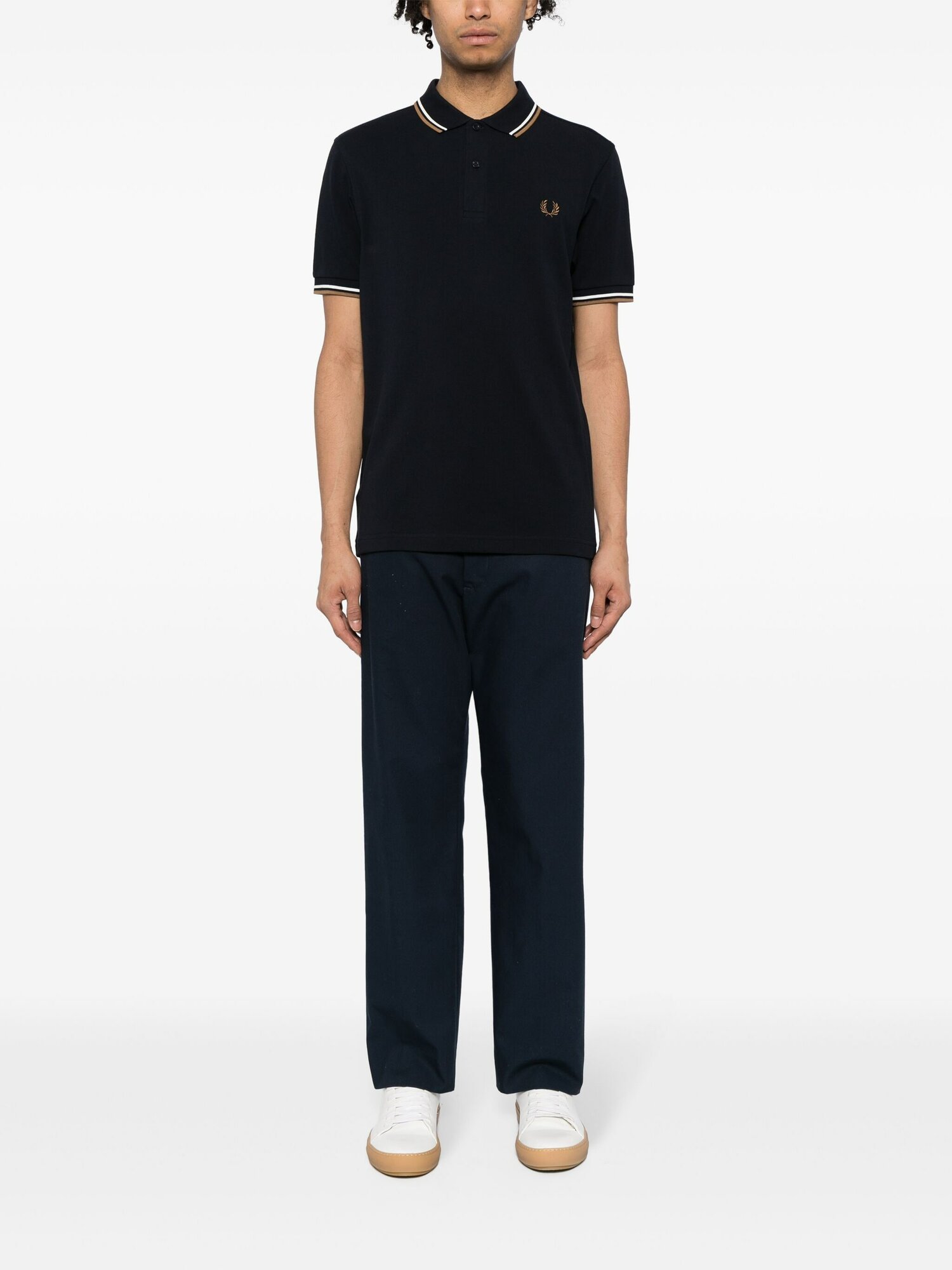 Рубашка FRED PERRY Twin Tipped, размер 48, синий — фото 1