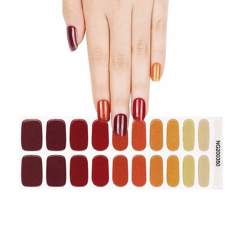 Гелевые наклейки слайдеры для дизайна ногтей набор накладных лаковых полосок
