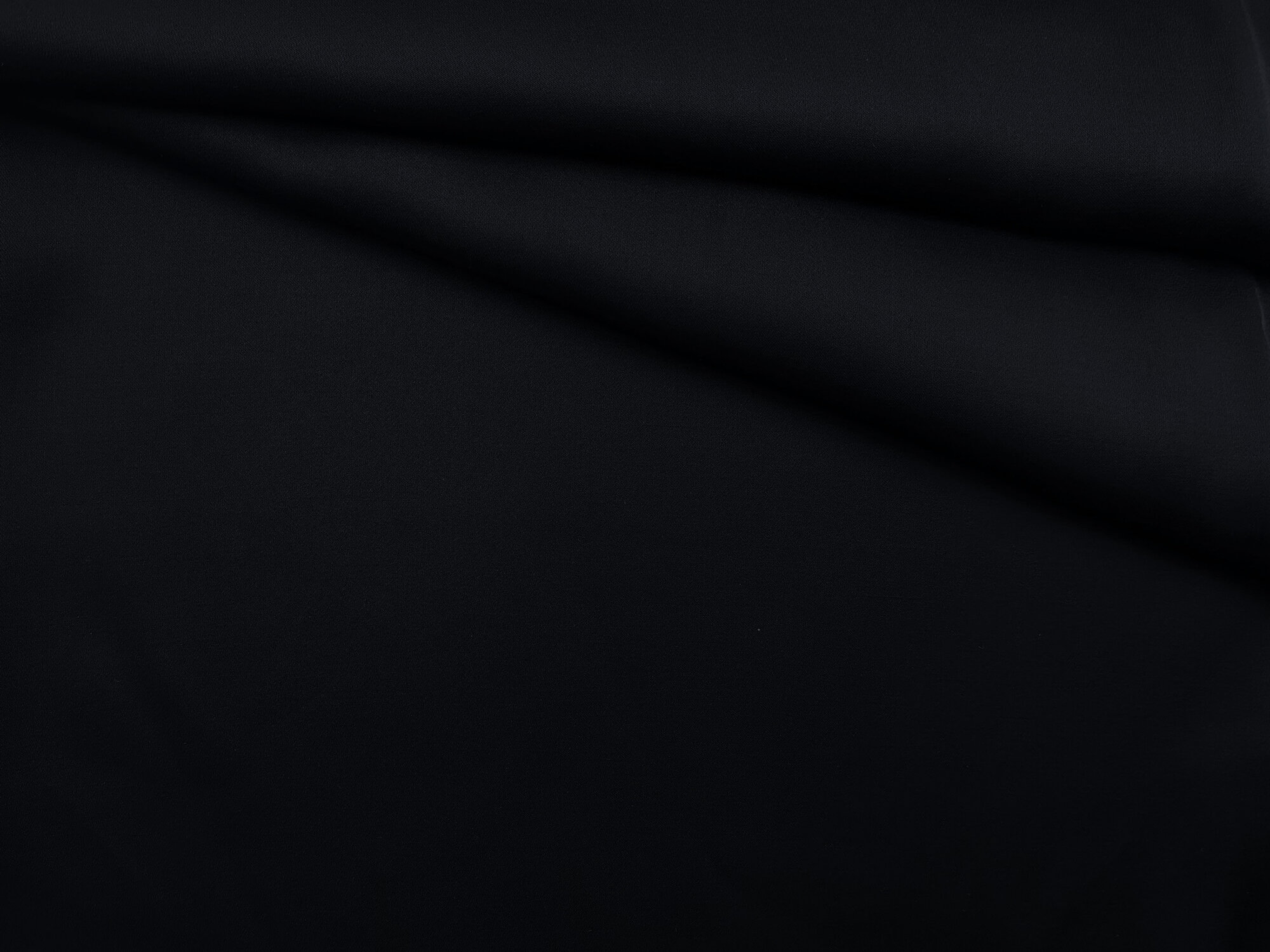 Ткань Вискоза черного цвета однотонная 17347