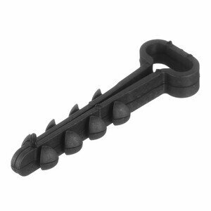 Дюбель-хомут для плоского кабеля 5-10 мм черный (500 шт.)