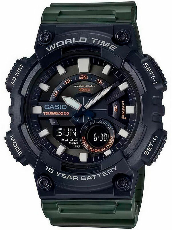 Наручные часы CASIO Collection, зеленый — фото 1