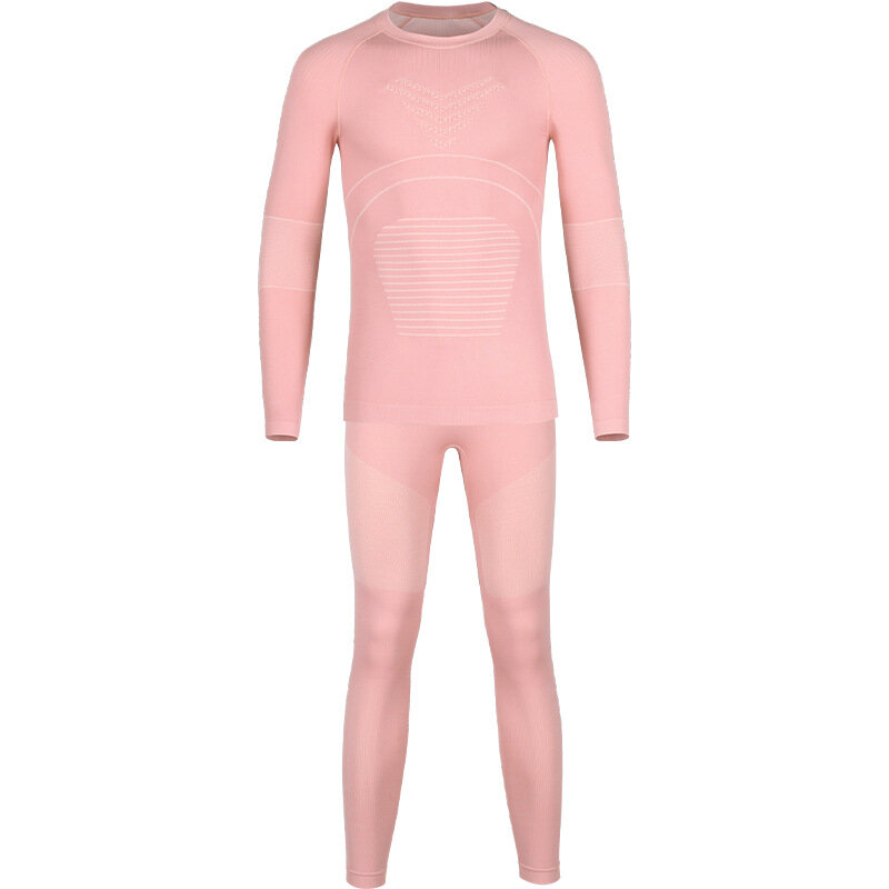 Зимний новый детский комплект нижнего белья для лыж, оборудование, теплое, быстро сохнущее, дышащее, для активного отдыха, детское спортивное нижнее белье