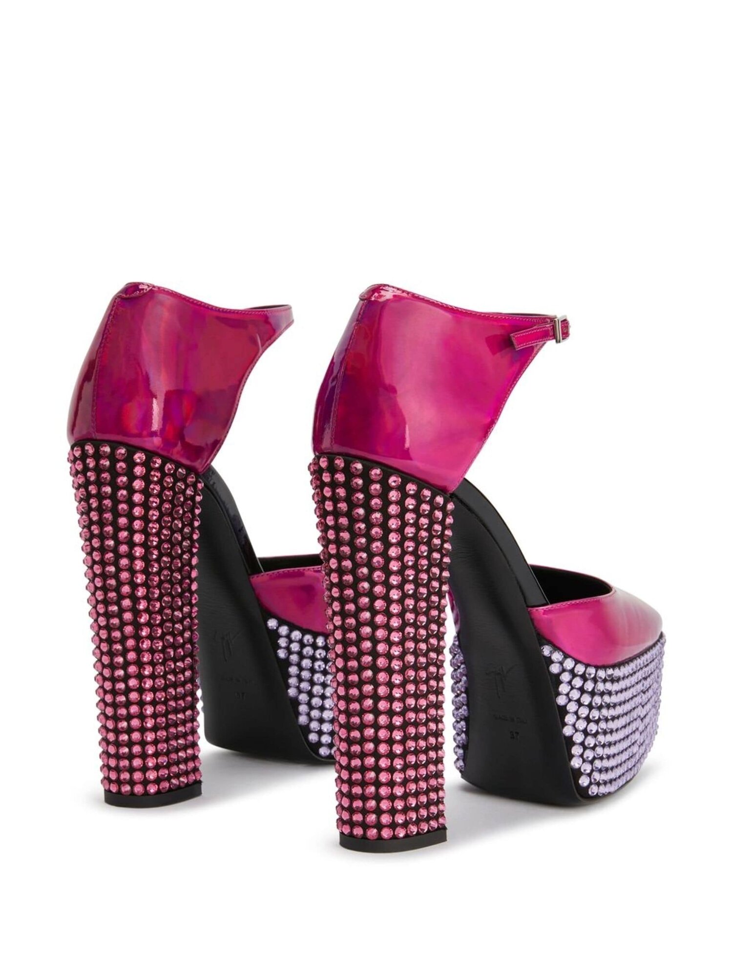 Туфли Giuseppe Zanotti Bebe Strass 150, размер 38,5 EU, pink — фото 1