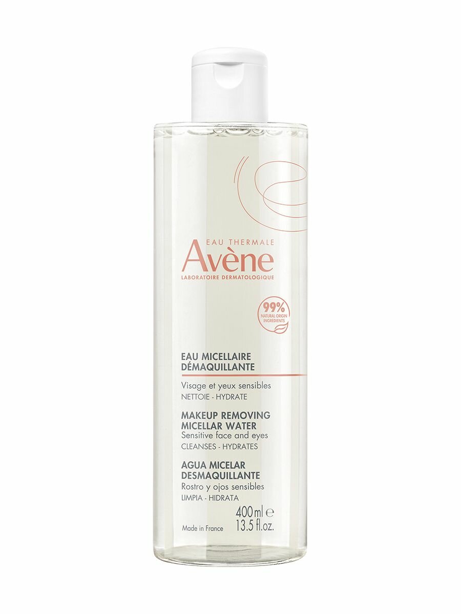 Лосьон Avene Мицеллярный, для снятия макияжа и очищения, флакон 400мл