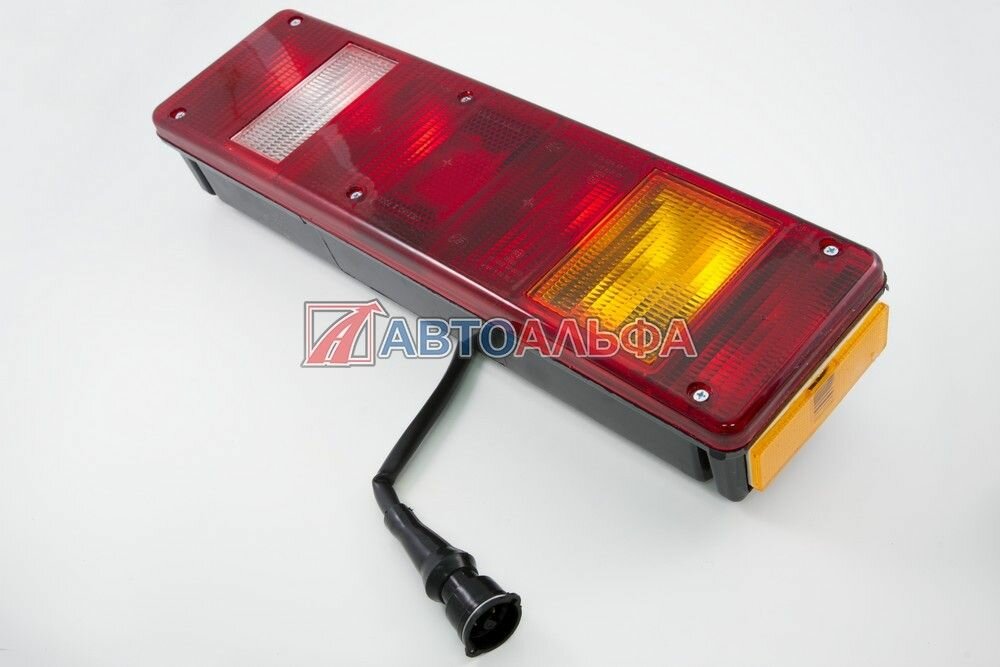 Фонарь задний левый 24В в сборе с подсветкой номера 8512-24 КАМАЗ, ГАЗ, валдай, МАЗ, урал