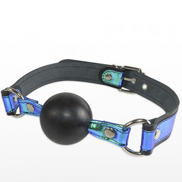 68460 Sitabella X-Desire Кляп-шар, черно-перламутровый. На регулируемых ремешках