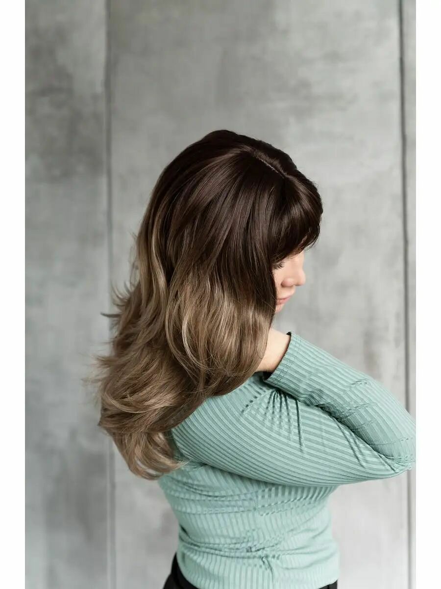 VIP-PARIK Парик с челкой длинный из термоволос