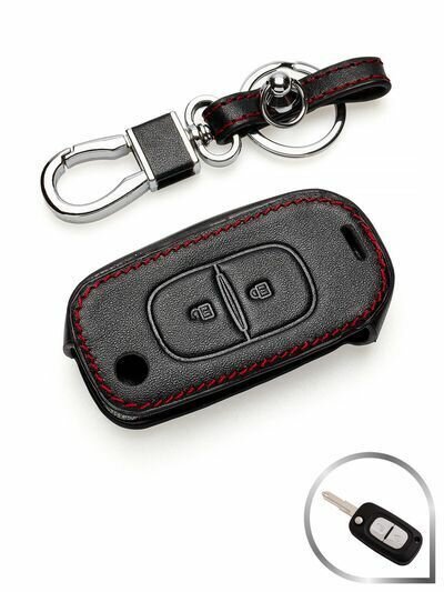 Чехол для ключа красная нить №793 Renault Разм. 40х77 мм