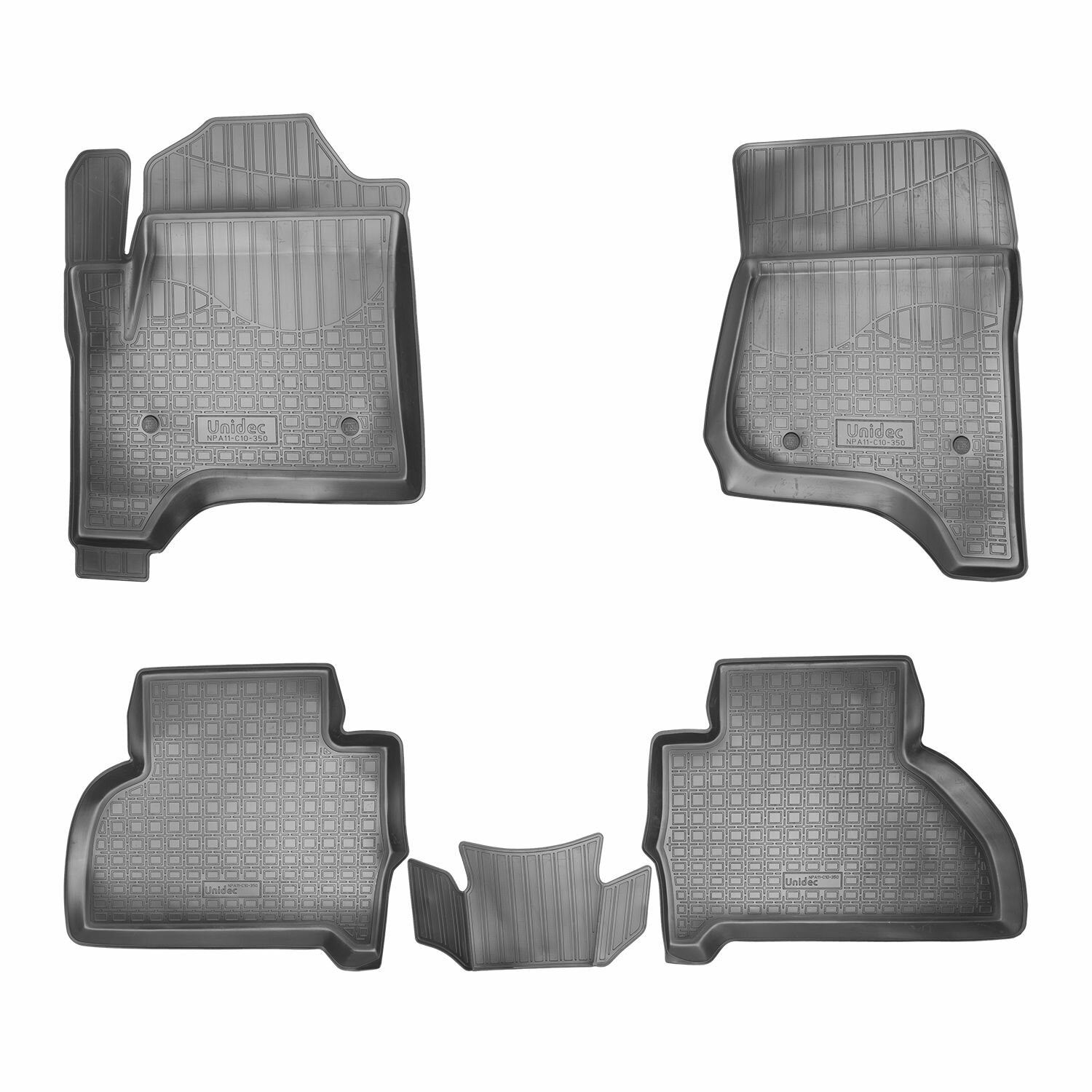 Ковры в салон Norplast/Unidec для Chevrolet Tahoe (2014-)Полиуретан, Черный,5 мест арт. NPA11-C10-350 (Черный)