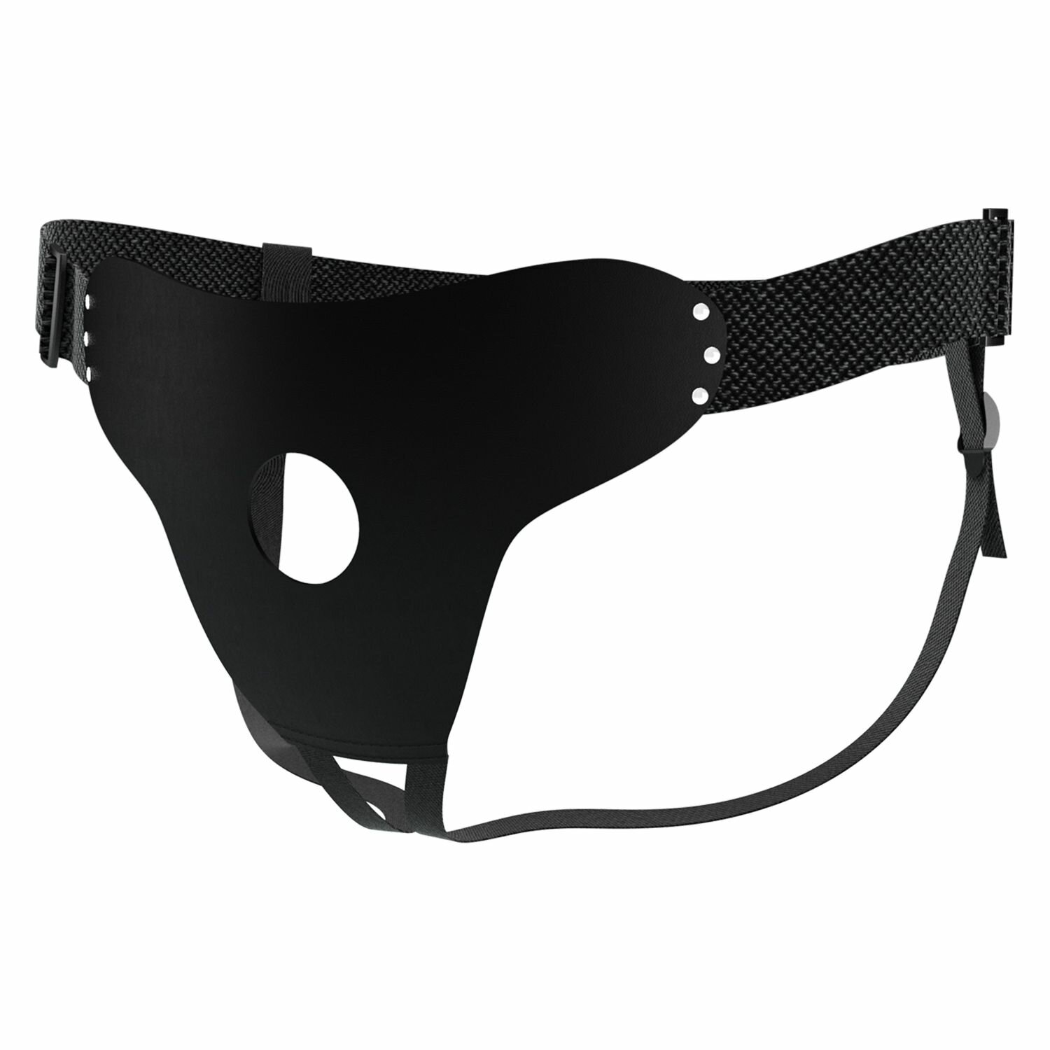 Трусики харнесс Harness Briefs Love Spell, черный, полиуретан, Унисекс, Страпоны, фаллопротезы