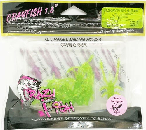 Силиконовая приманка Crazy Fish CRAYFISH 1.8" 26-45-21-6