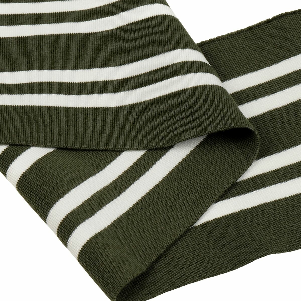 Подвяз трикотажный (2 шт) 14 х 100 см цв. хаки/белый