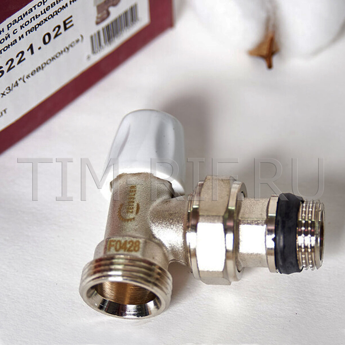 Блок-кран угловой нижний 1/2 х 3/4 под евроконус Zeissler