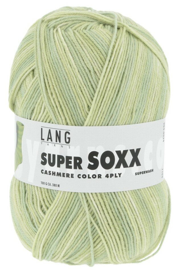 Пряжа #904.0024 Super Soxx Cashmere Color 100г 380м Lang Yarns