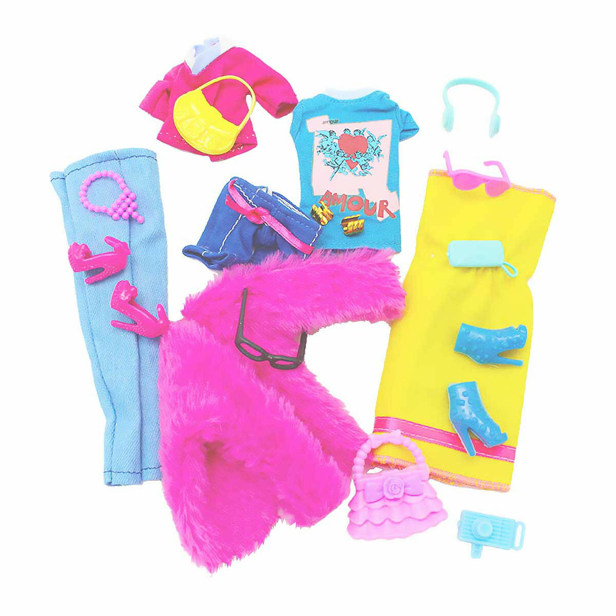 Набор одежды и аксессуаров для Барби стильная капсула - "Небесный ангел"