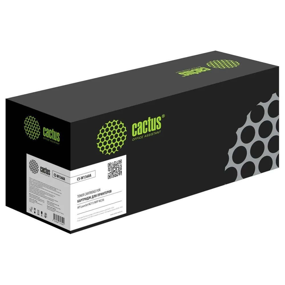 Cactus Картридж лазерный 136A CS-W1360A W1360A черный (1150стр.) для HP LaserJet M211d/209/233/234 1773838