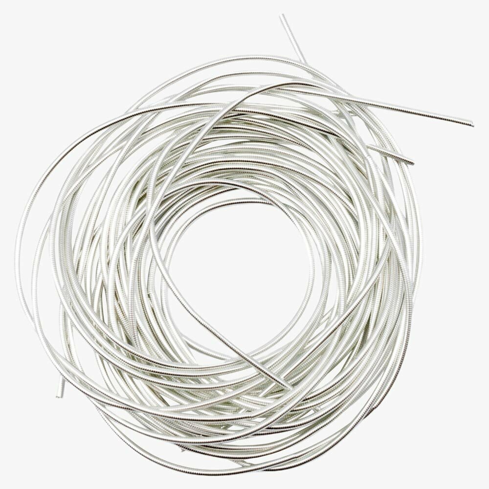 Канитель КА002НН1 гладкая цвет серебряный 1 мм 5 г, цена за 1 уп.