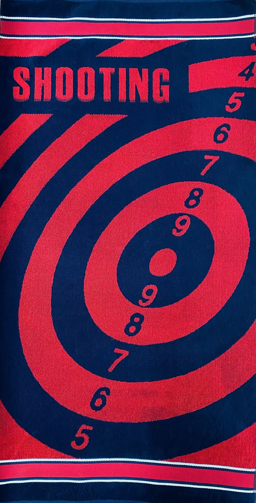 Полотенце для мужчины махровое банное, для ванны, для спорта в подарок Стрельба, Мишень 70 х 140 см