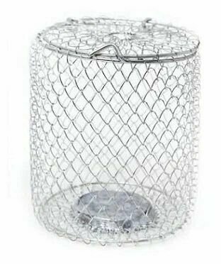 Кормушка на кольцо металлическая оцинкованная огруженная 1.5 л