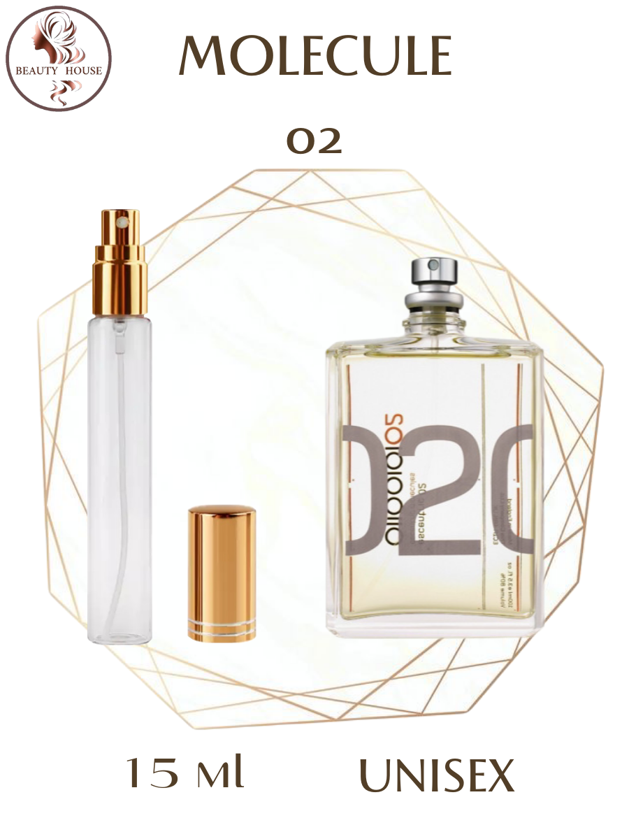 Духи парфюм MOLECULE 02 спрей 15 мл унисекс, восточные, цветочные
