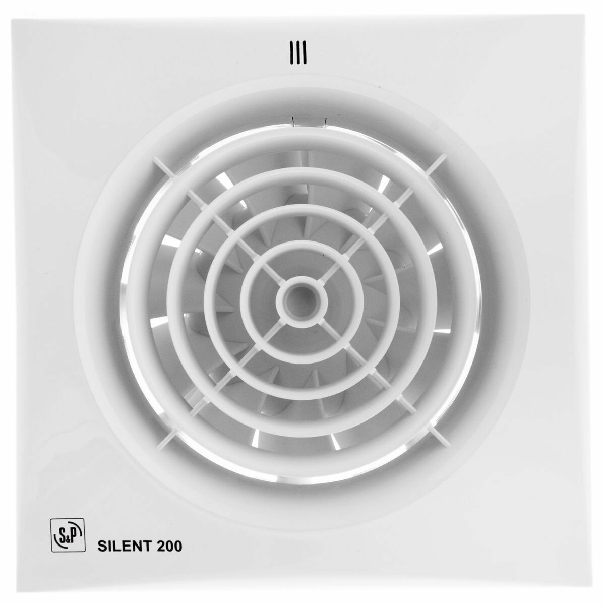 Вентилятор вытяжной Soler & Palau "SILENT-200" CHZ, осевой, датчик влажности, с таймером
