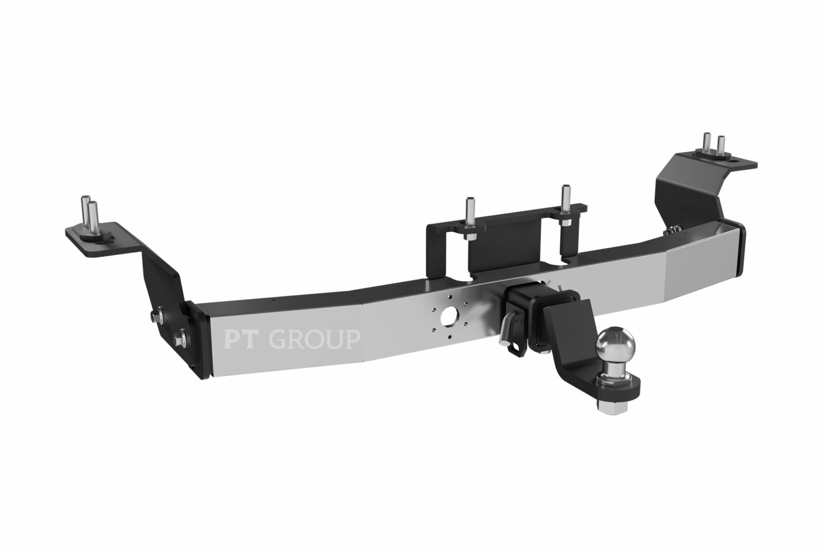 Фаркоп (ТСУ) на Лексус ГХ 460 с 2021 со съемным квадратом, тип Е, с накладкой из нержавейки (комплектация 4.6 АТ Премиум)