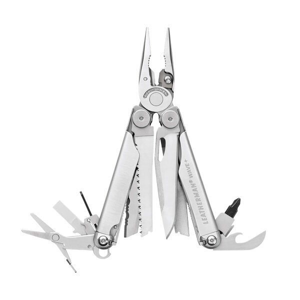 Мультитул Leatherman Wave Plus 2H, 18 функций, стальной, нейлоновый чехол (832524)