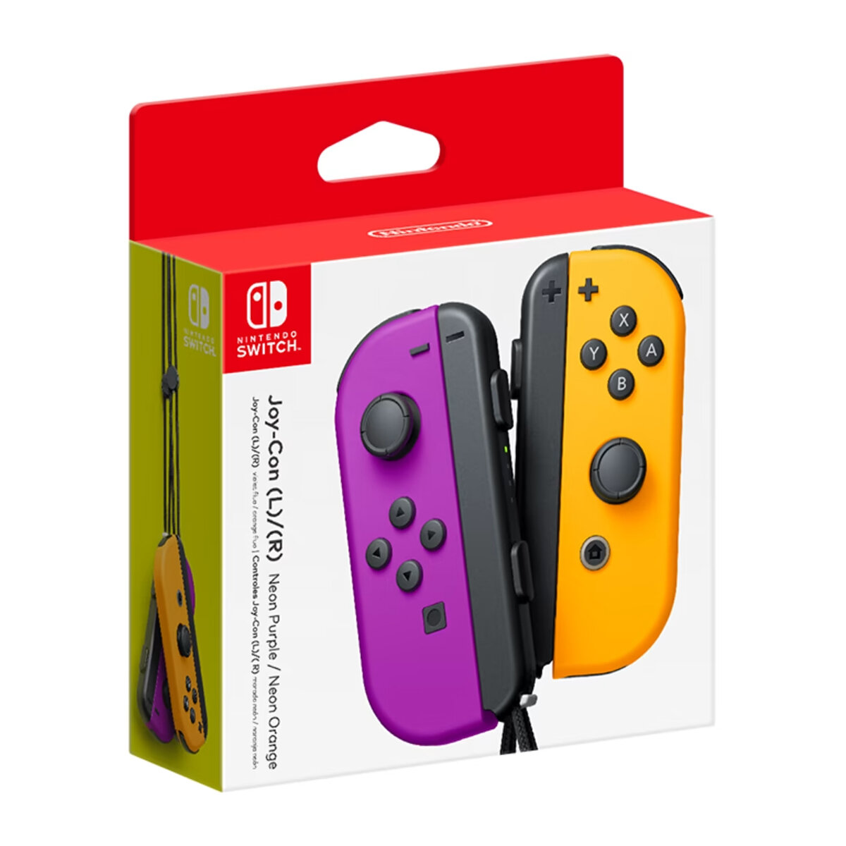 Геймпад (Набор контроллеров) Joy-Con для Nintendo Switch (Неоновый Фиолетовый/Неоновый Оранжевый)