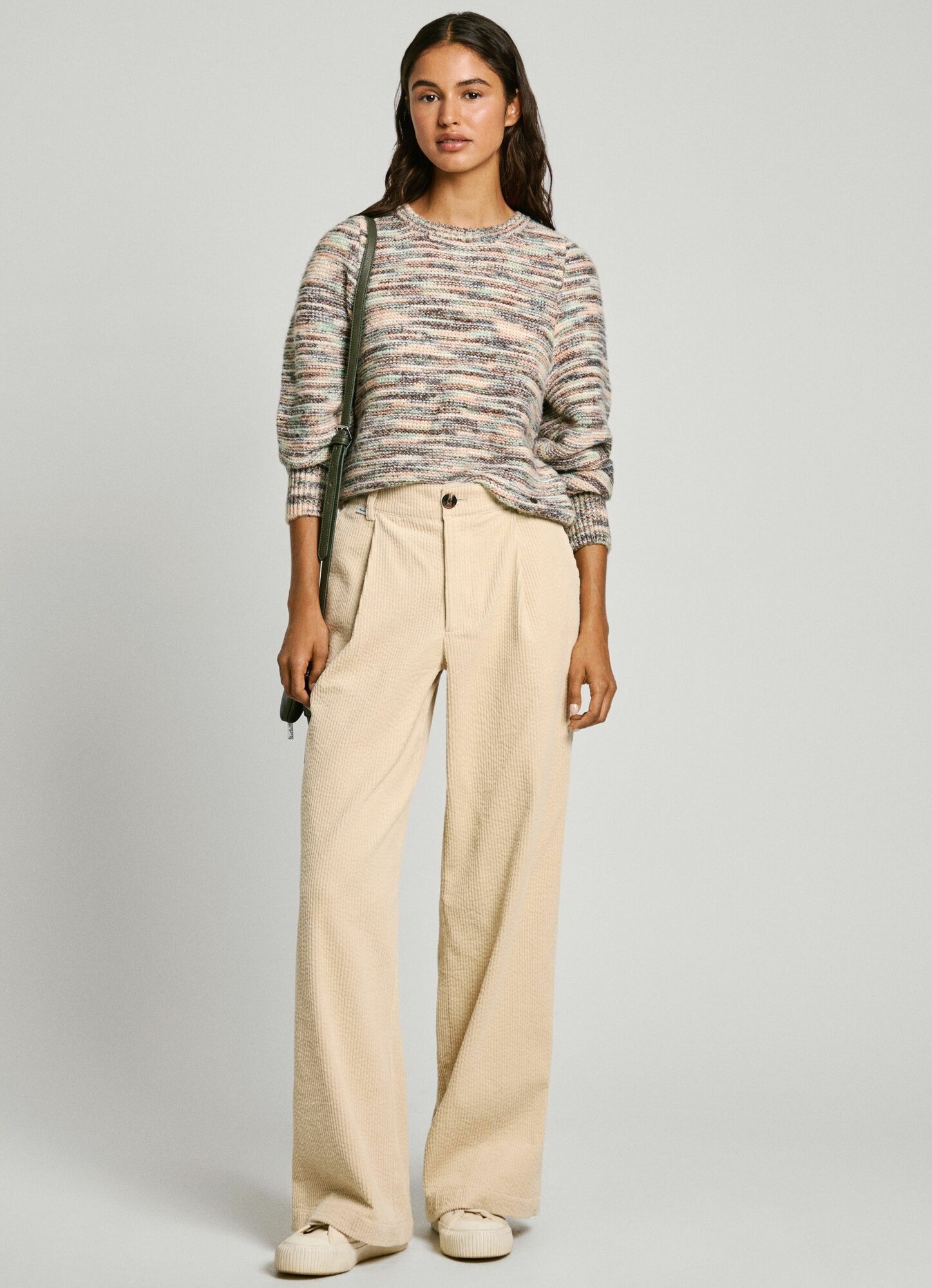 Брюки палаццо вельветовые