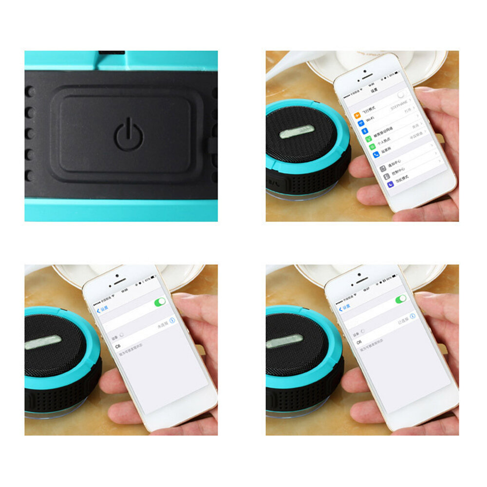 C6 Mini BT 5.0 динамик IP65, водонепроницаемый, с микрофоном