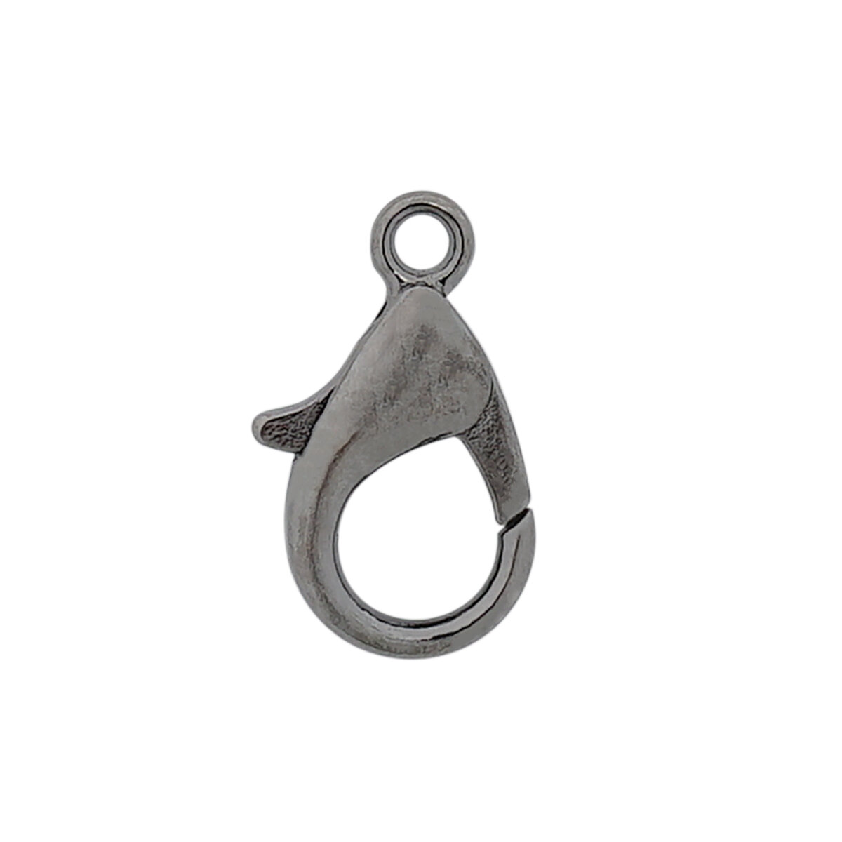 Застежка для браслета, бус и колье карабин, 14 мм, 5 шт, Astra&Craft (черный никель)