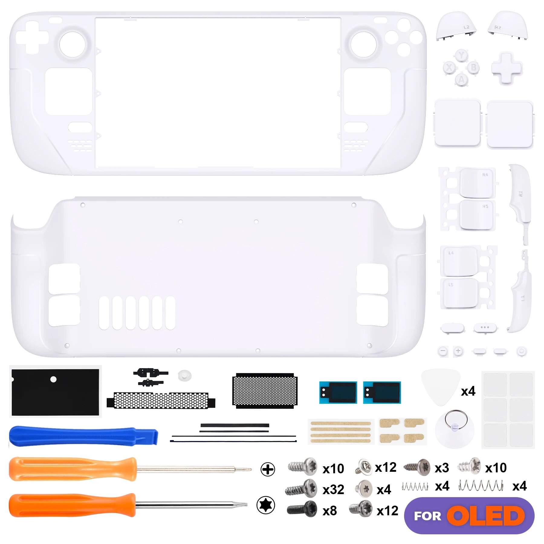 Корпус для Steam Deck OLED, White