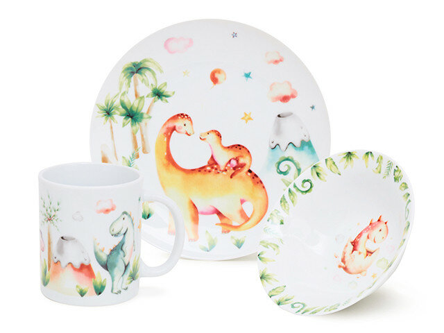 14182 FISSMAN Набор посуды 3 пр.(фарфор)